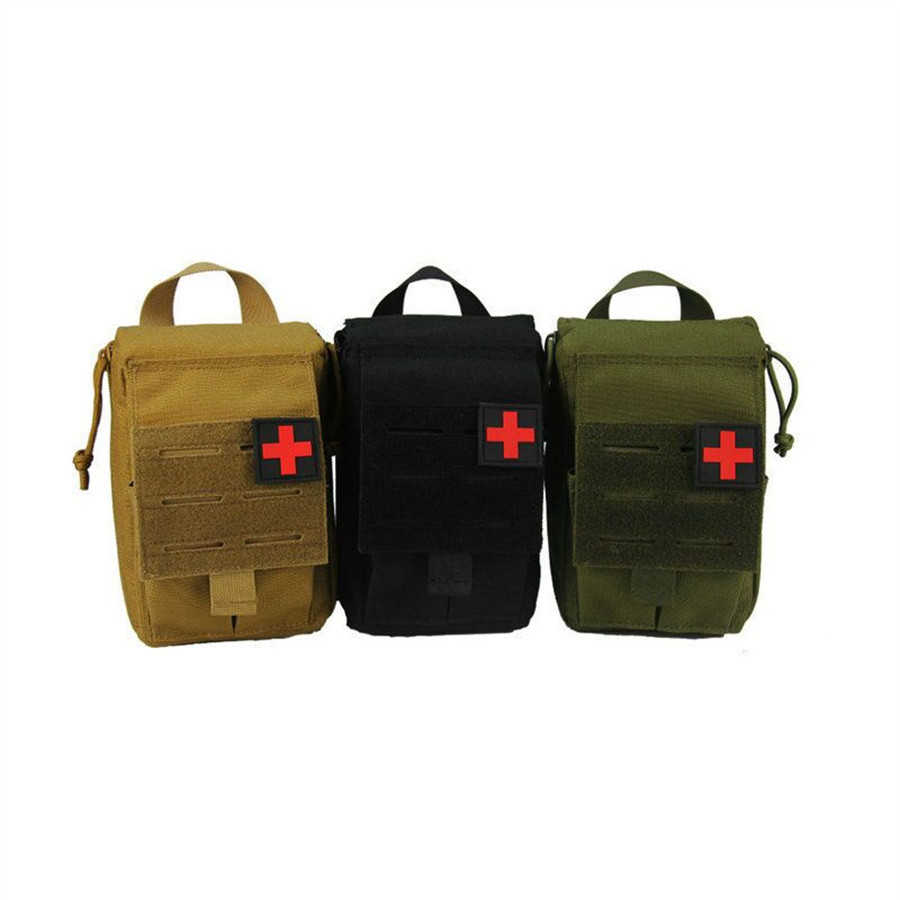 Small Tactical First Aid Kit Hiking Men Army Military IFAK Pouch Molle ...