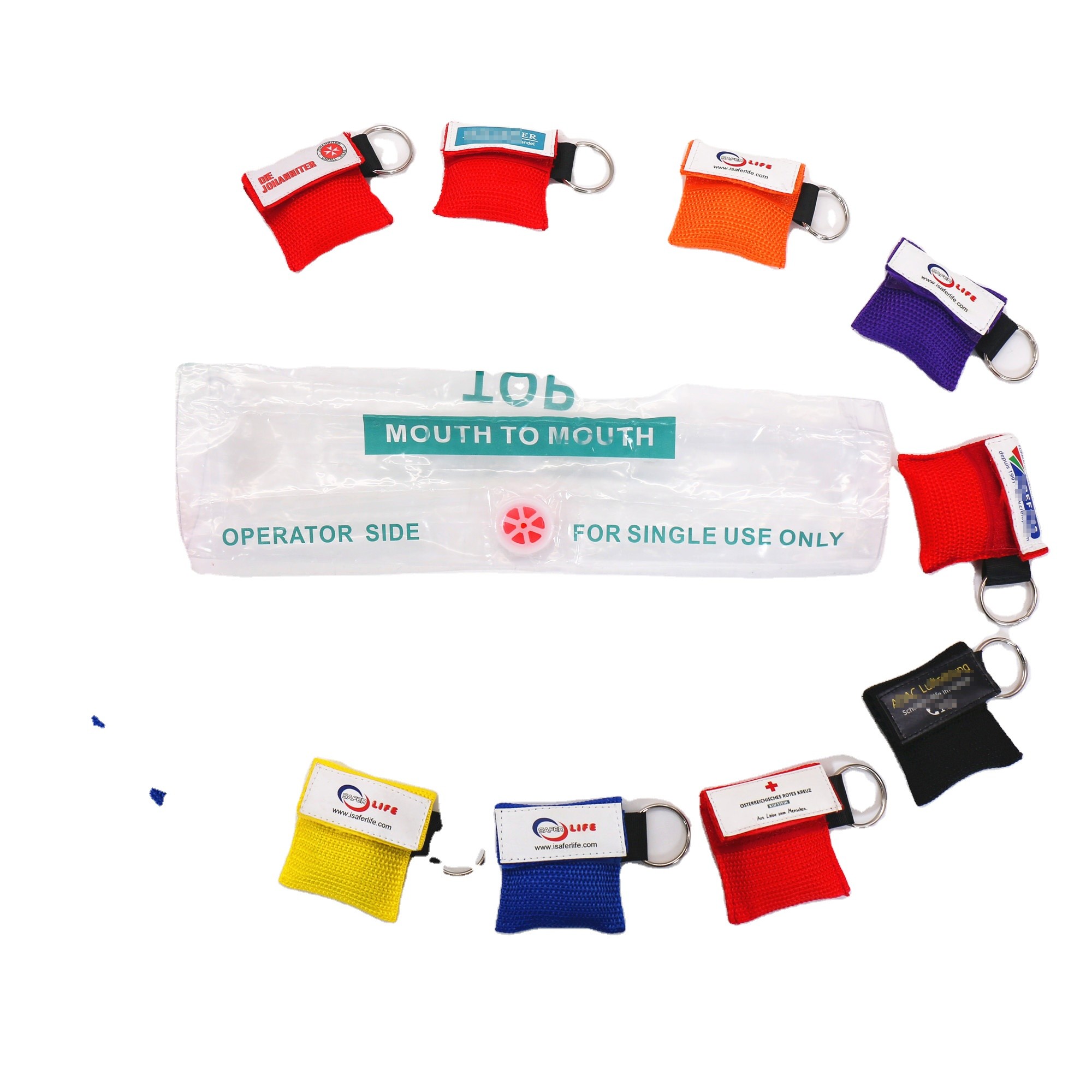 CPR manikin face shields first aid training CPR mask one way value face ...
