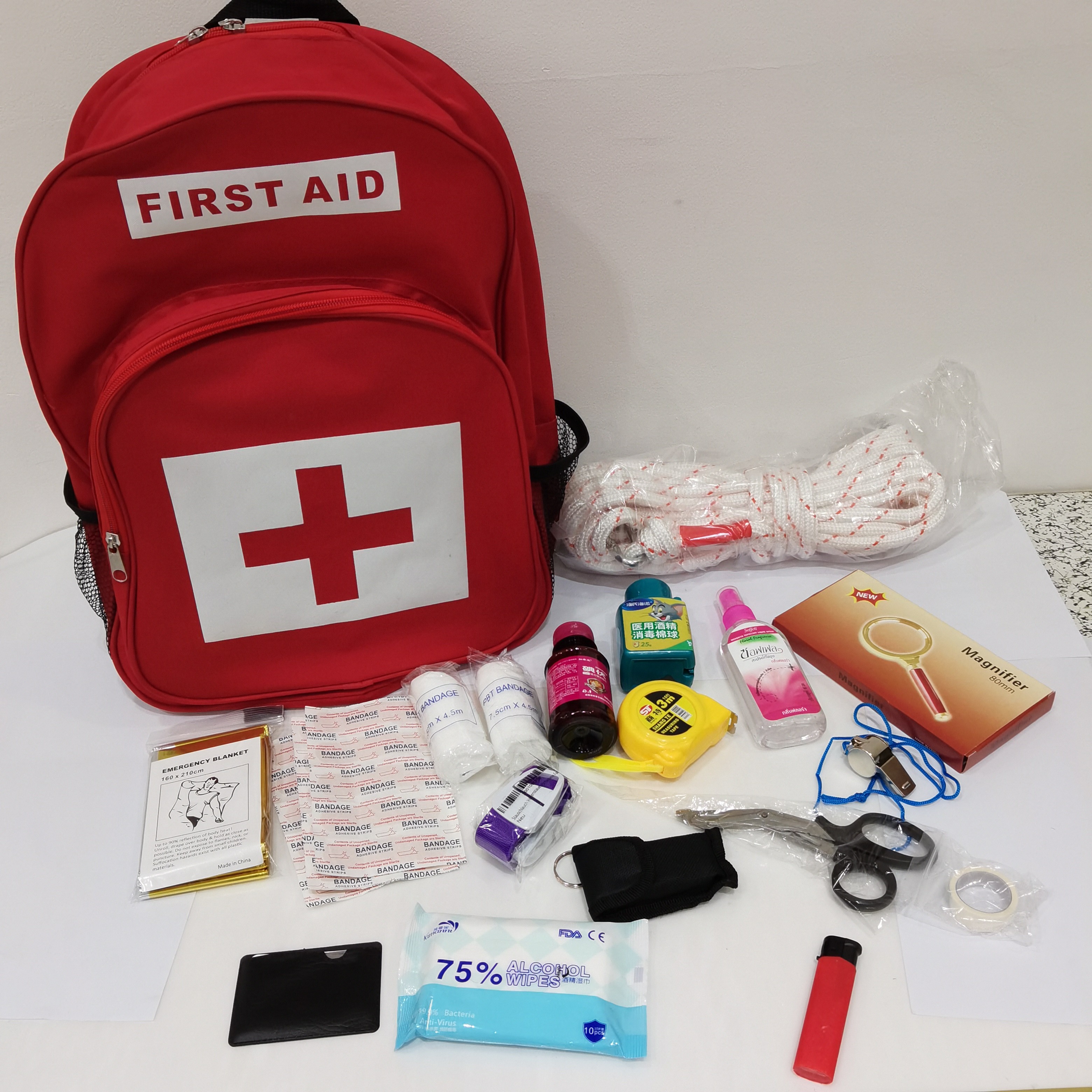 Manual Emergency Survival Kit First-Aid Devices Type And Class I ...