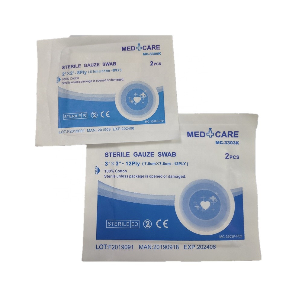Sterile Gauze Swab for first aid kit sterile cotton swabs for hospital ...
