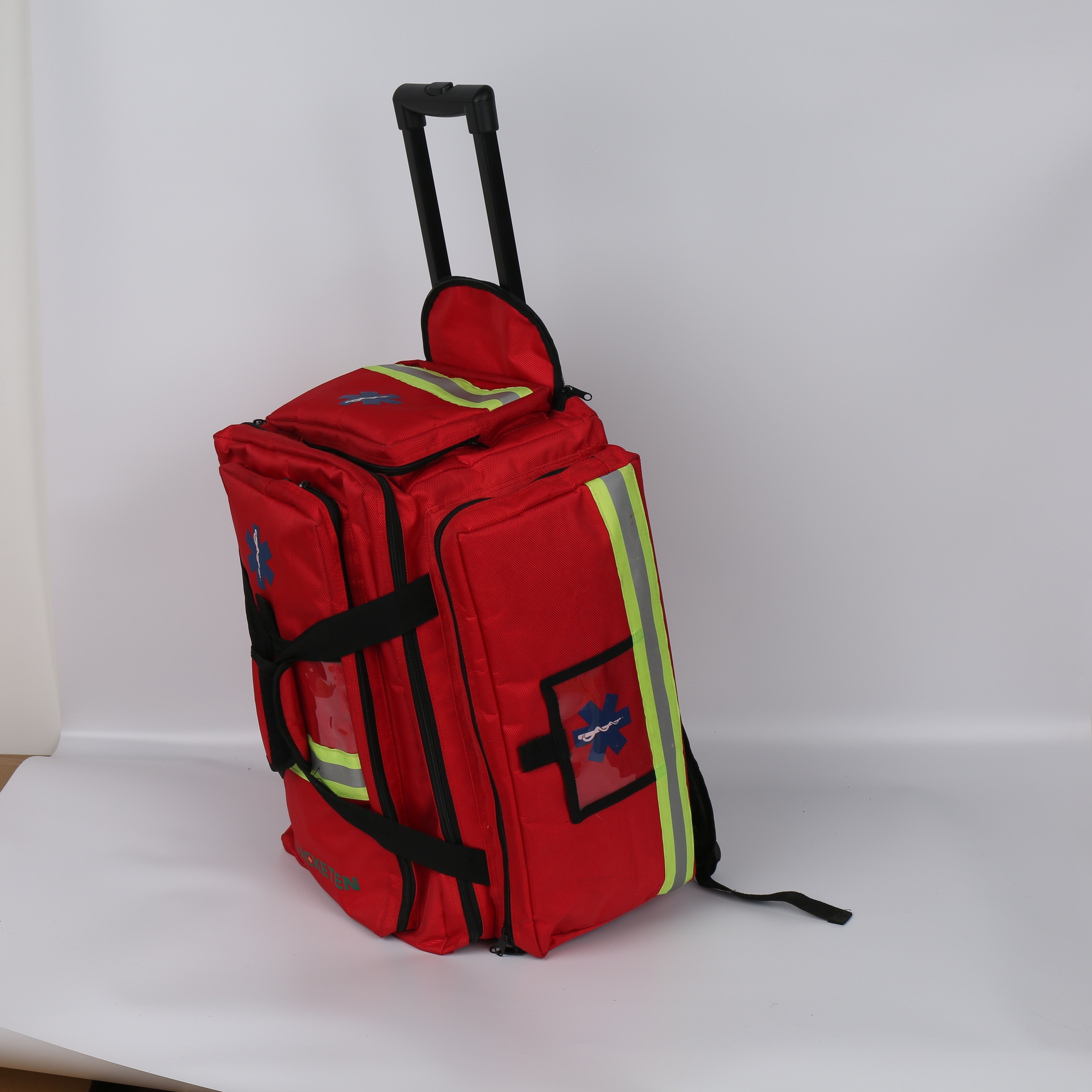 E05 with trolley X Large EMT Medical First aid bag EMS Trauma Jump Bag ...