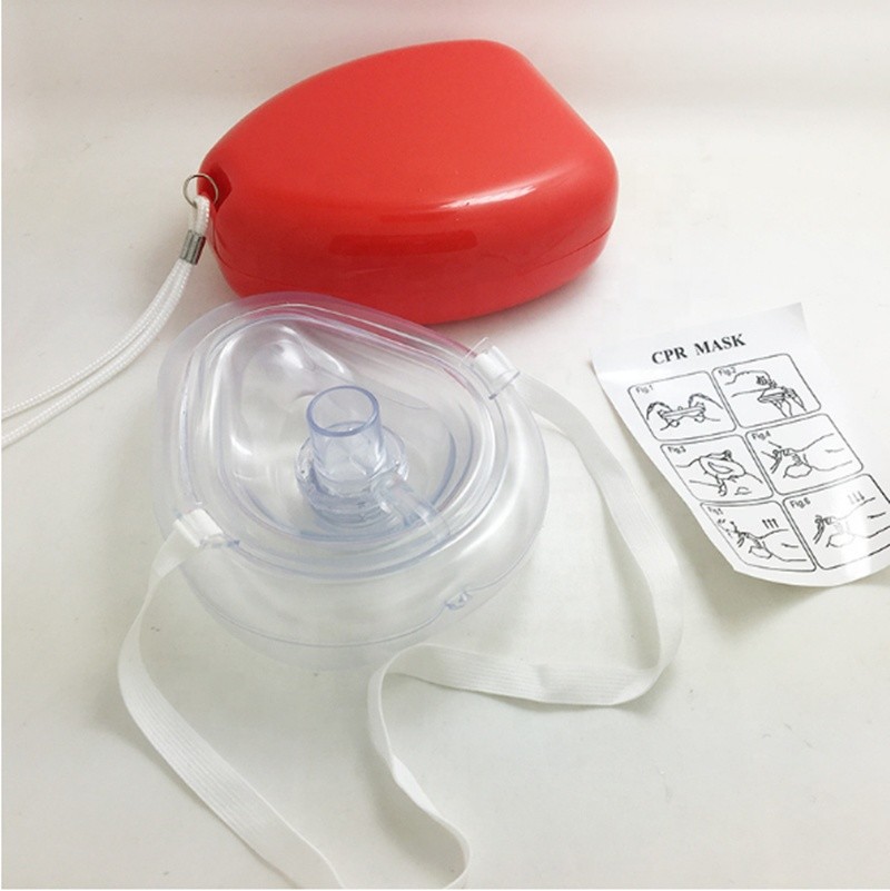 Disposable Face Shield Cpr Mask With One Way Valve Heart Problem Mouth ...
