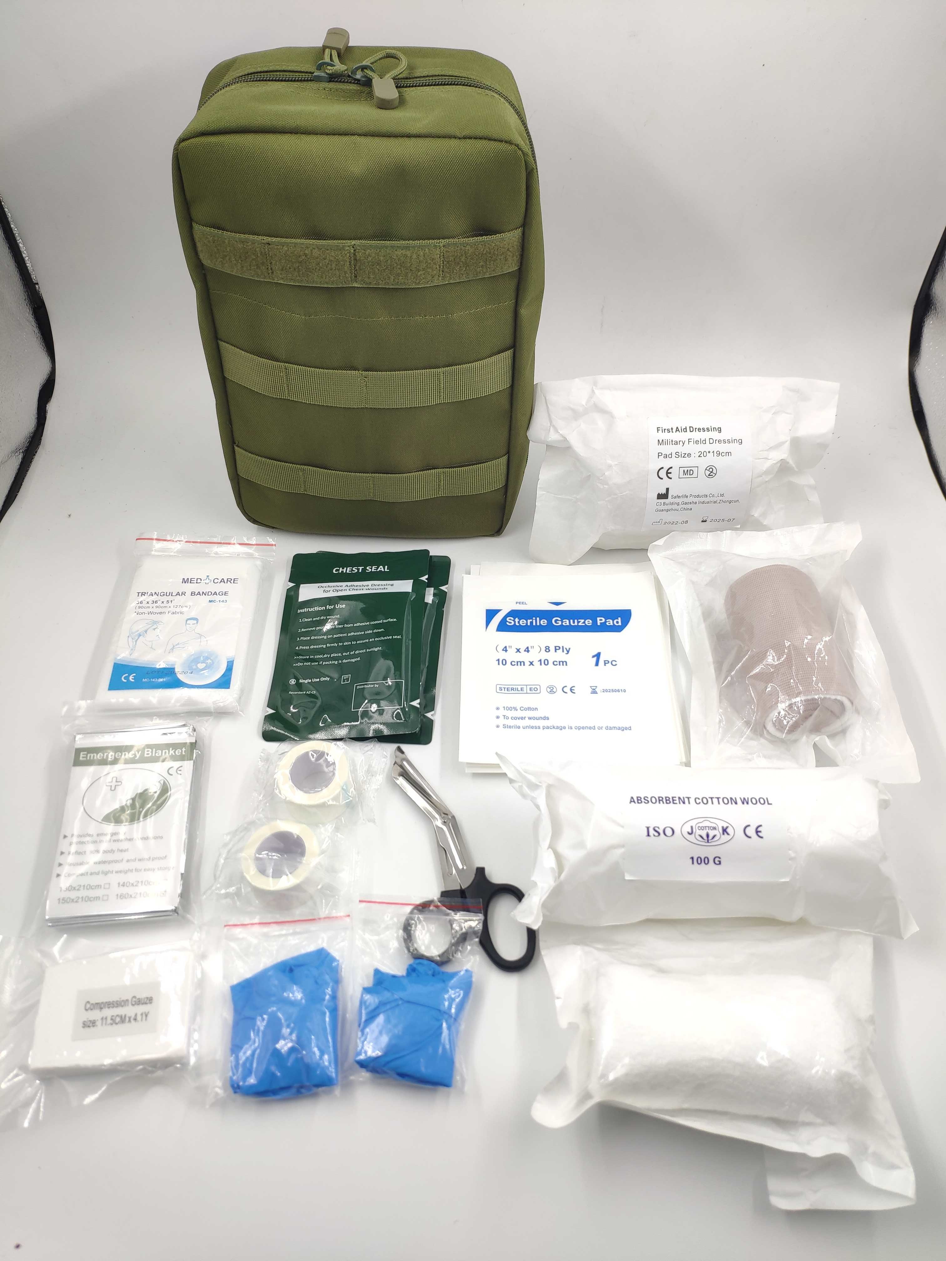 Travel Tactical First Aid Kit Case Military Ifak Army Trauma Buddy BFAK ...