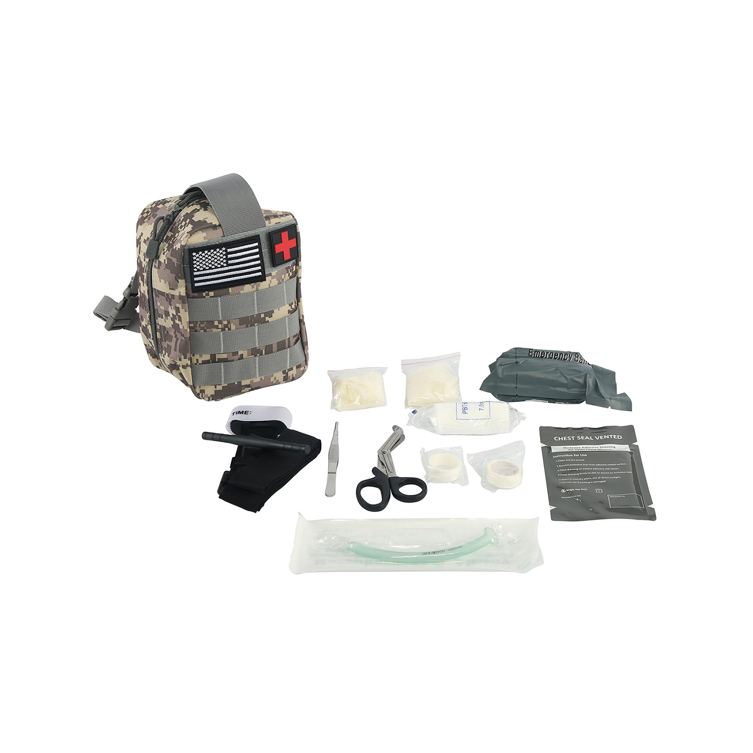Waterproof 8*6 Inch Tactical First Aid Kit 600D Nylon Medical Kit Field ...