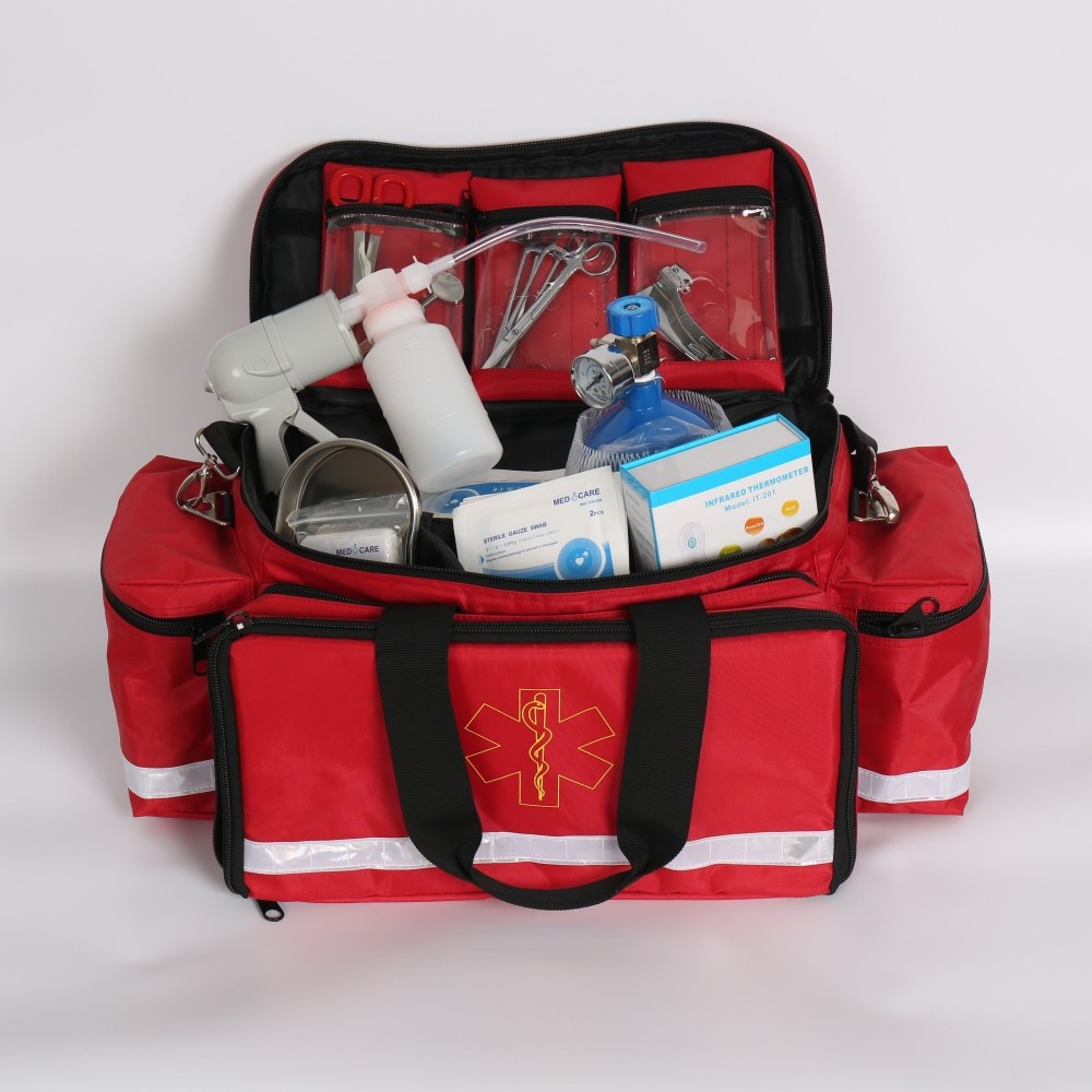 Large Capacity First Aid Ambulance Bag Empty Survival Trauma Aid Kit ...