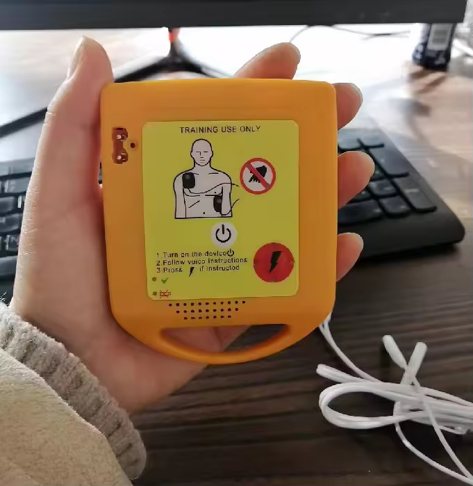 Mini First Aid AED Trainer Machine External Defibrillator CPR Training ...