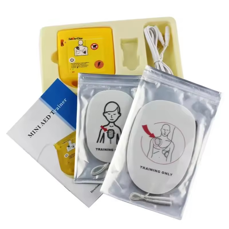Mini First Aid AED Trainer Machine External Defibrillator CPR Training ...