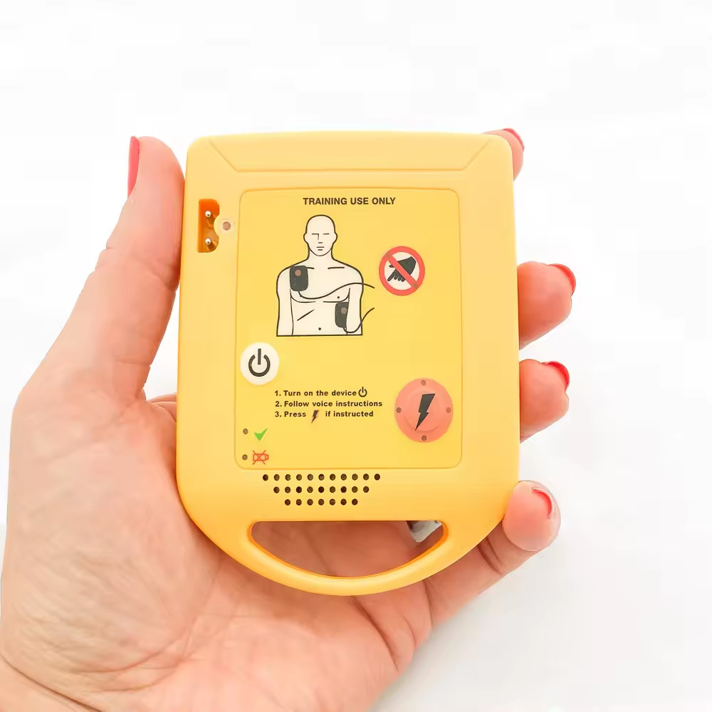 Mini First Aid AED Trainer Machine External Defibrillator CPR Training ...